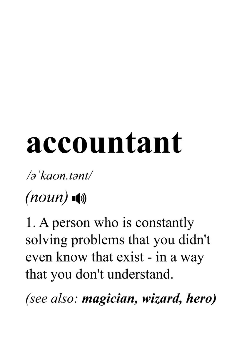 'Funny Accountant Job' Poster, picture, metal print, paint by Aisavart ...