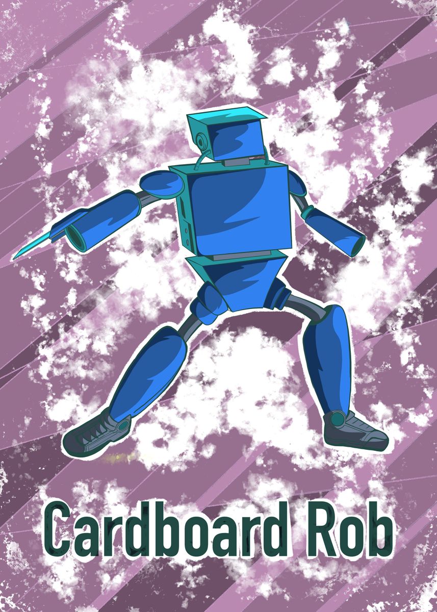 Cardboard Rob Poster Picture Metal Print Paint By Zaka Arya Displate