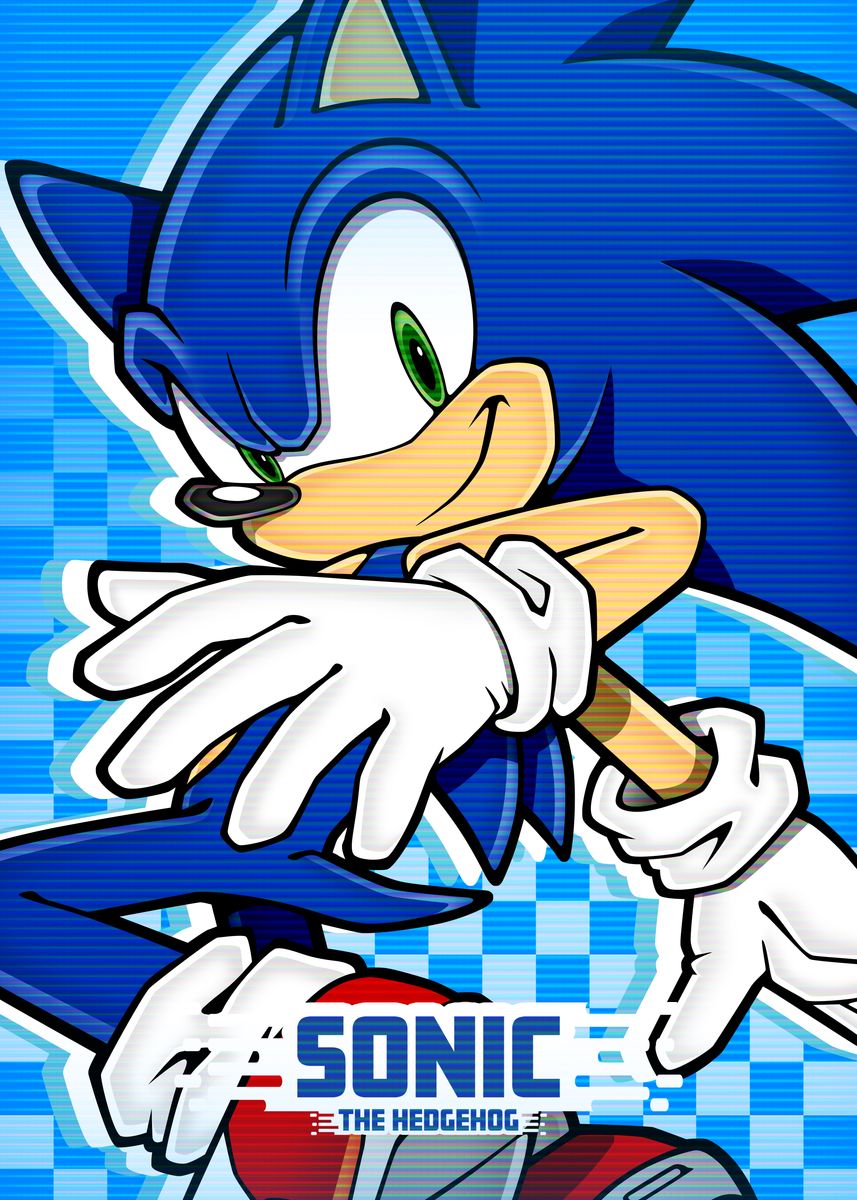 'Sonic' Poster, picture, metal print, paint by Sonic the Hedgehog ...