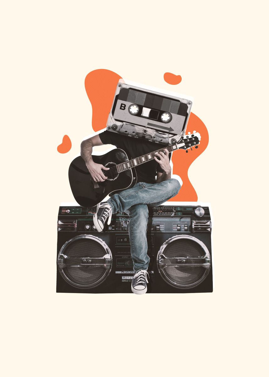 'music collage poster' Poster, picture, metal print, paint by capture ...