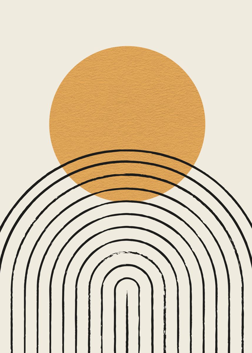 'Sun arch thin' Poster, picture, metal print, paint by Moonlight | Displate