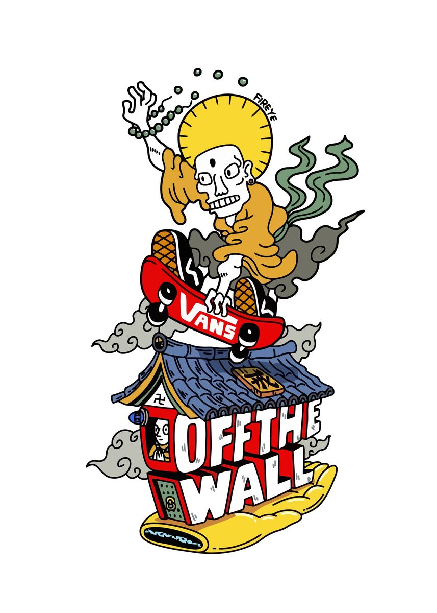 'Vans Off The Wall' Poster, picture, metal print, paint by PRAM ON FIRE ...