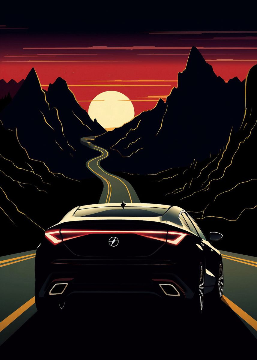 'Car Acura ZDX' Poster, picture, metal print, paint by Zaina Stokes ...