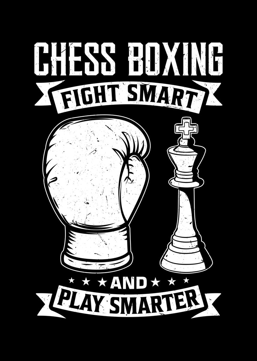 'Chess Boxing' Poster, picture, metal print, paint by Michael | Displate