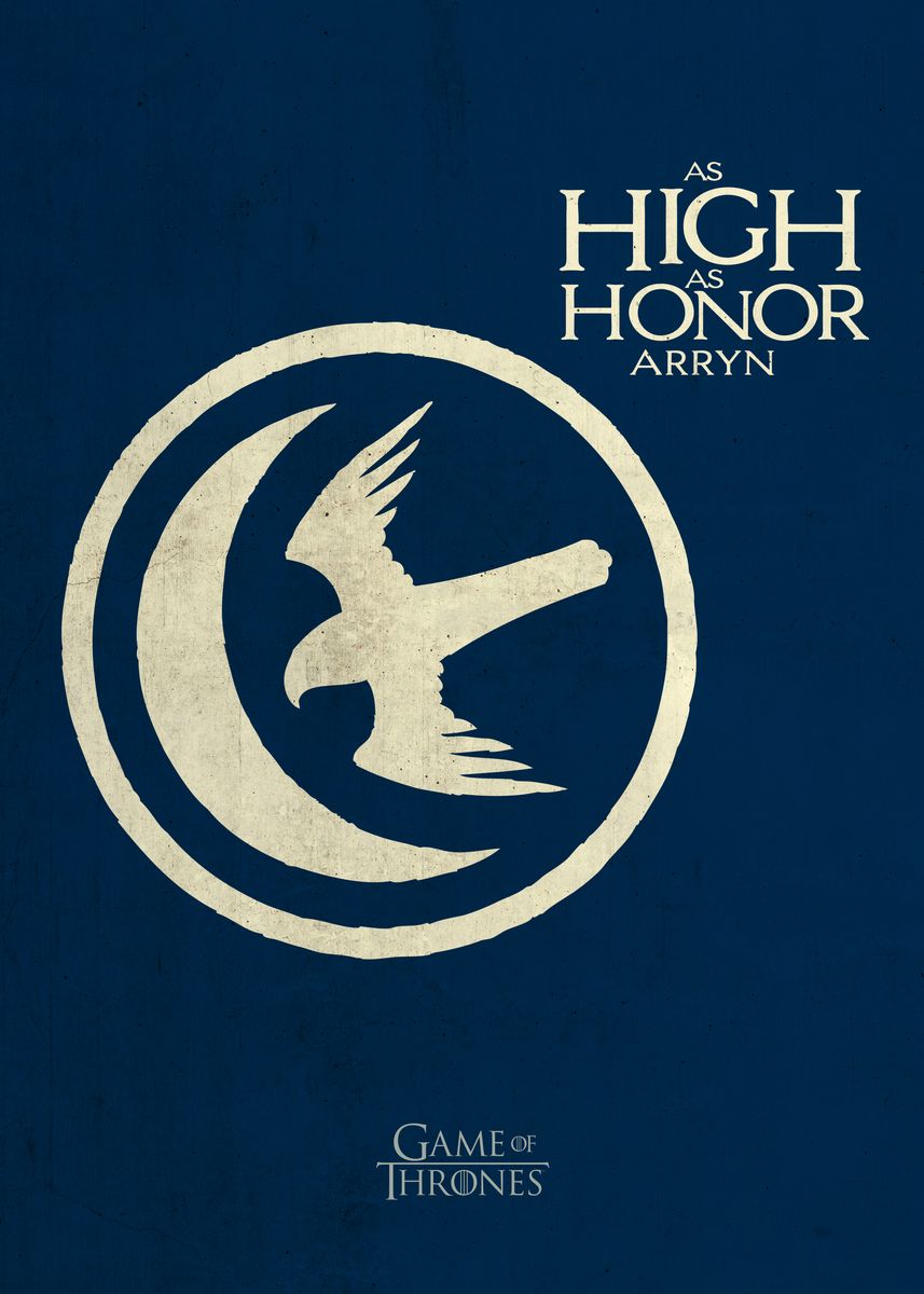 'House Arryn Slogan' Poster, picture, metal print, paint by Game of ...