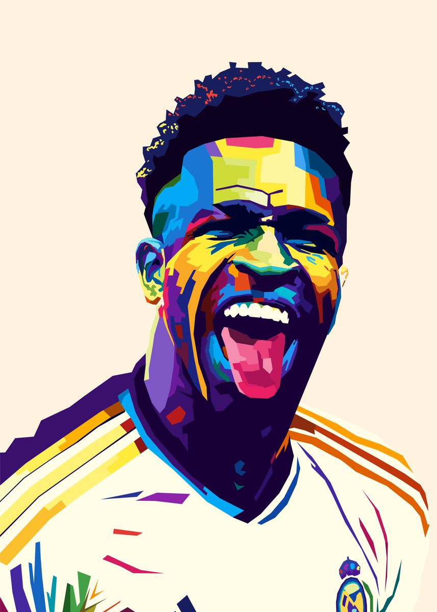 'Vini JR Wpap Pop Art' Poster, picture, metal print, paint by Mus Mius ...