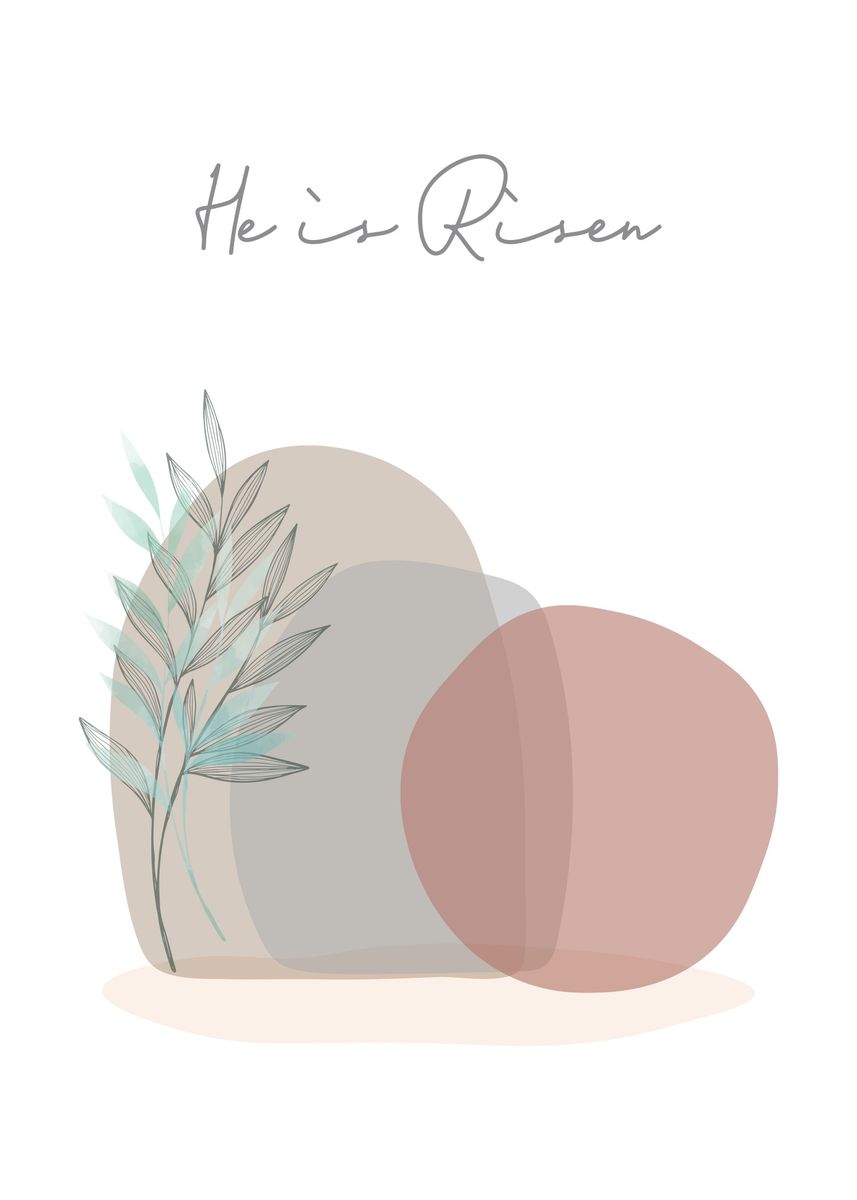 'He is Risen' Poster, picture, metal print, paint by JAMES LEWIS | Displate