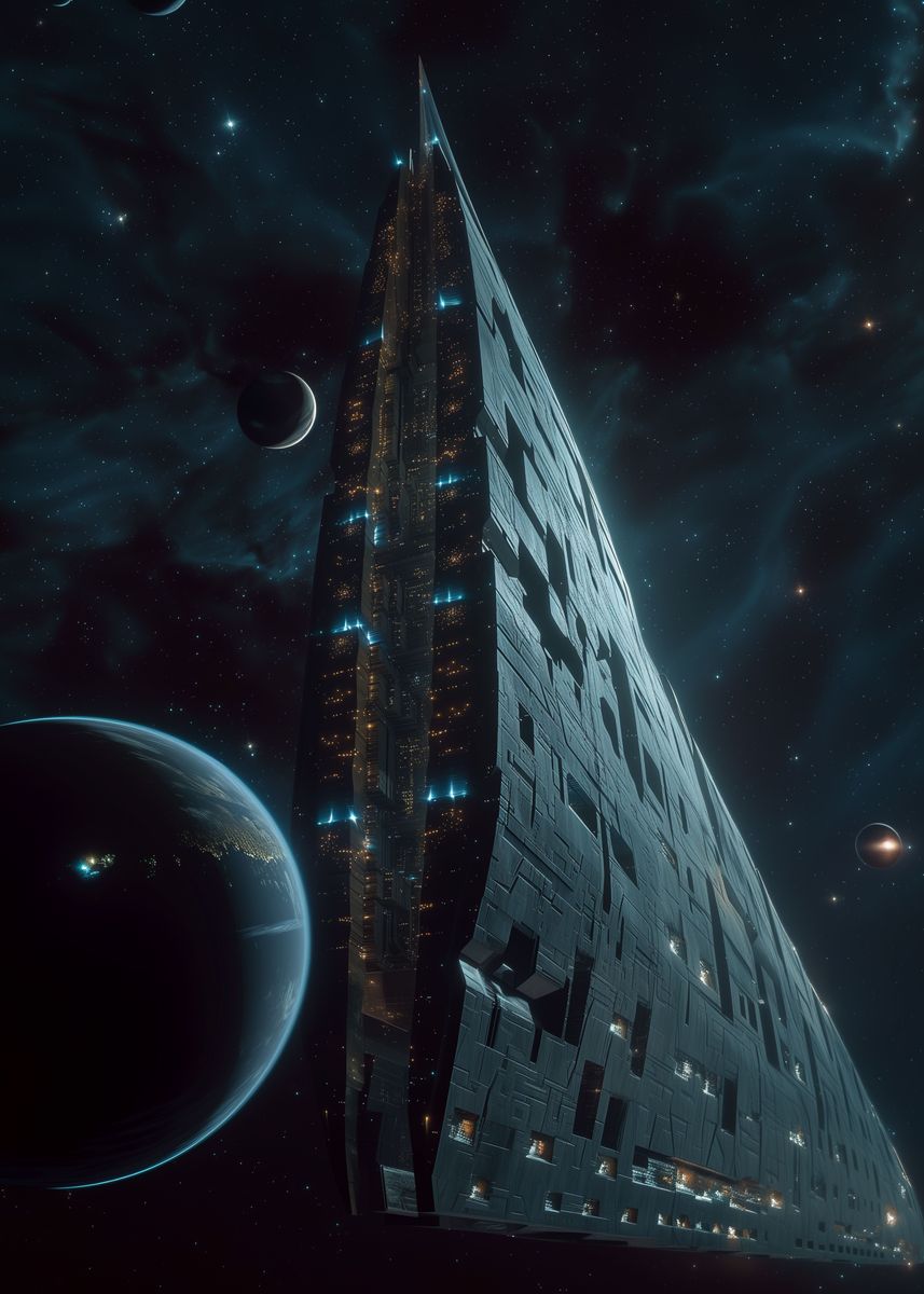 'Inner World Megaship' Poster, picture, metal print, paint by ...