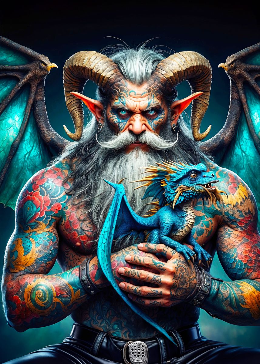 'The Argus Giant Chronicles' Poster, picture, metal print, paint by ...