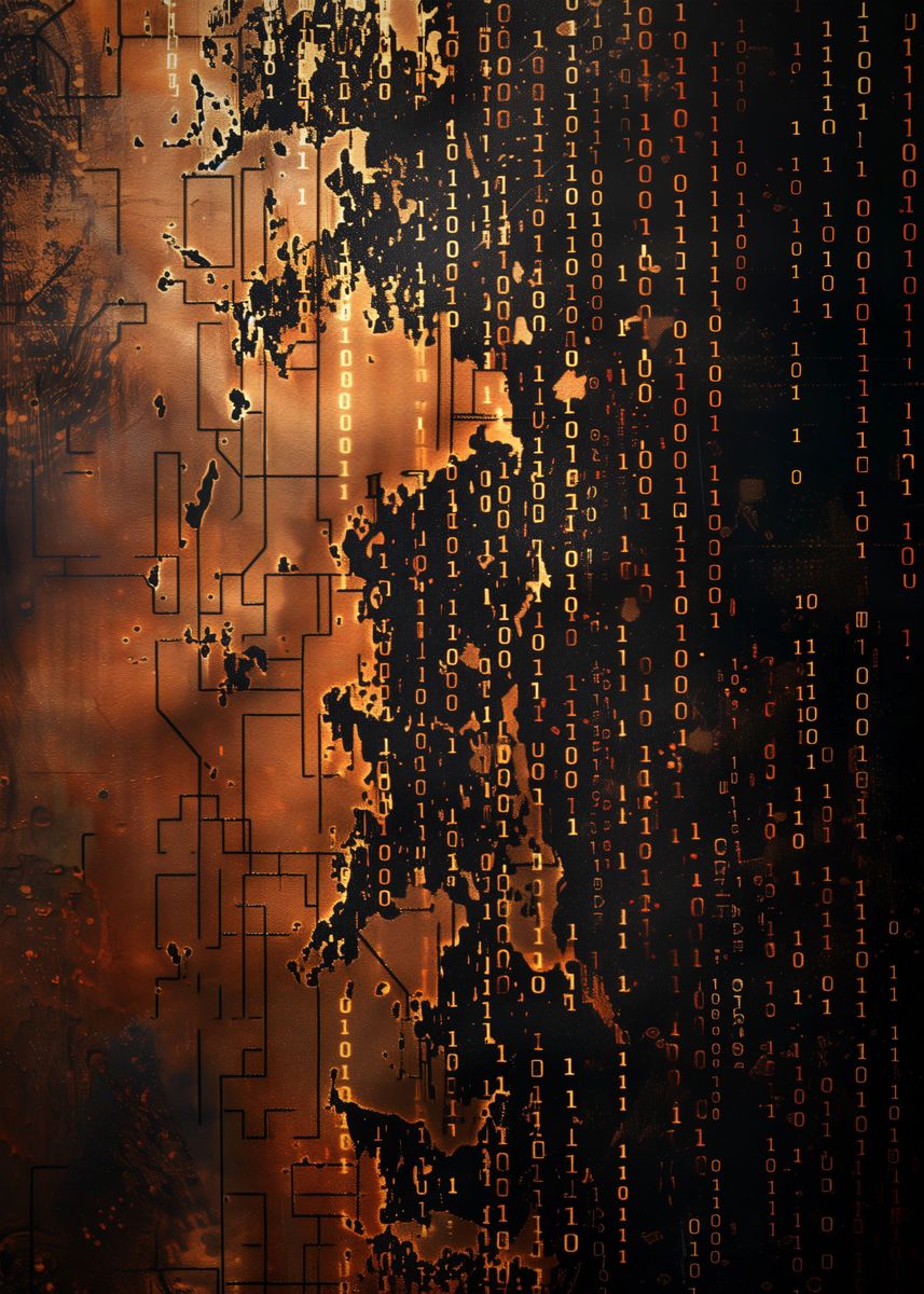 'Rusty Matrix' Poster, picture, metal print, paint by Undermountain ...