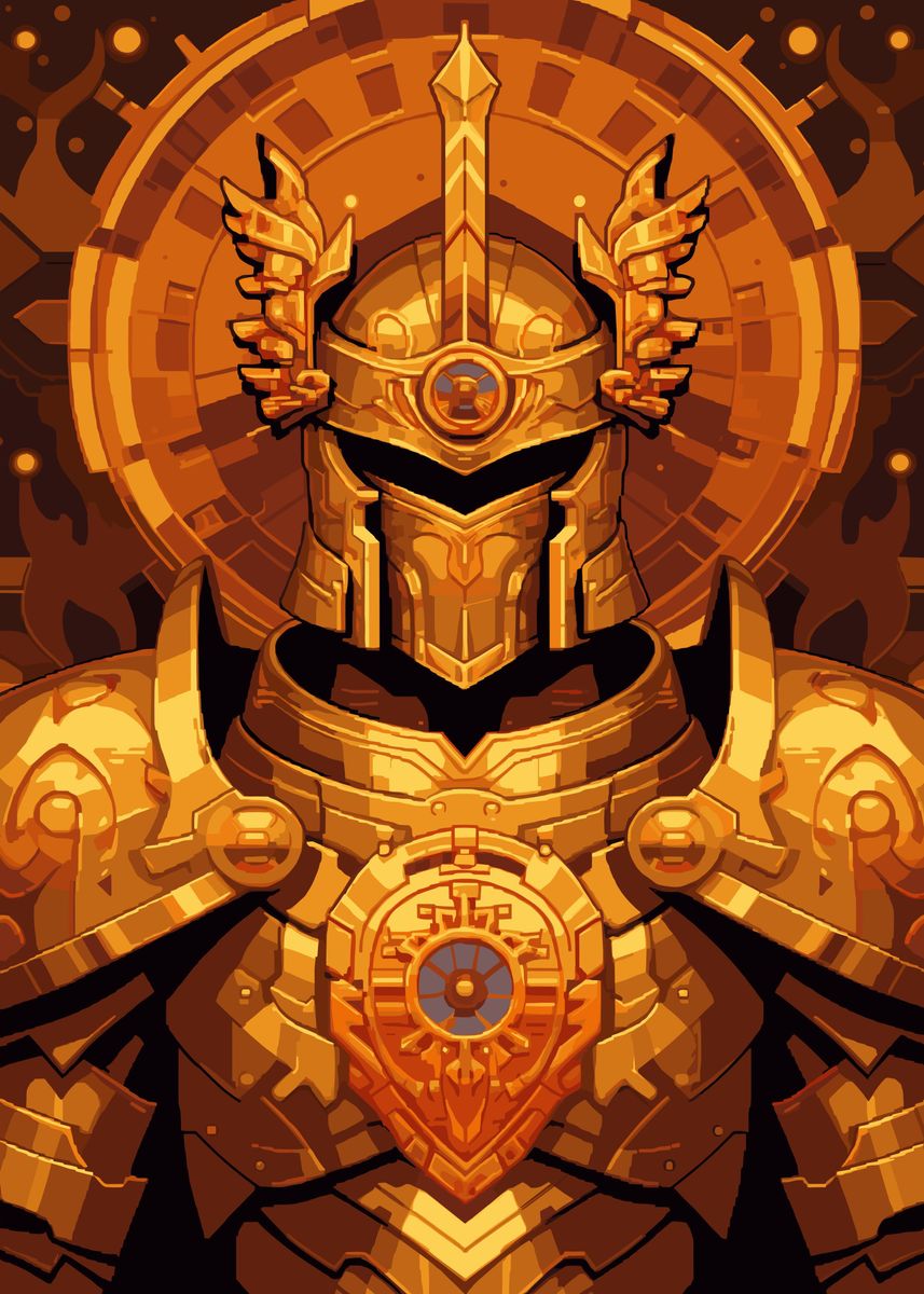 'Epic Paladin Warrior' Poster, picture, metal print, paint by SuperNova ...