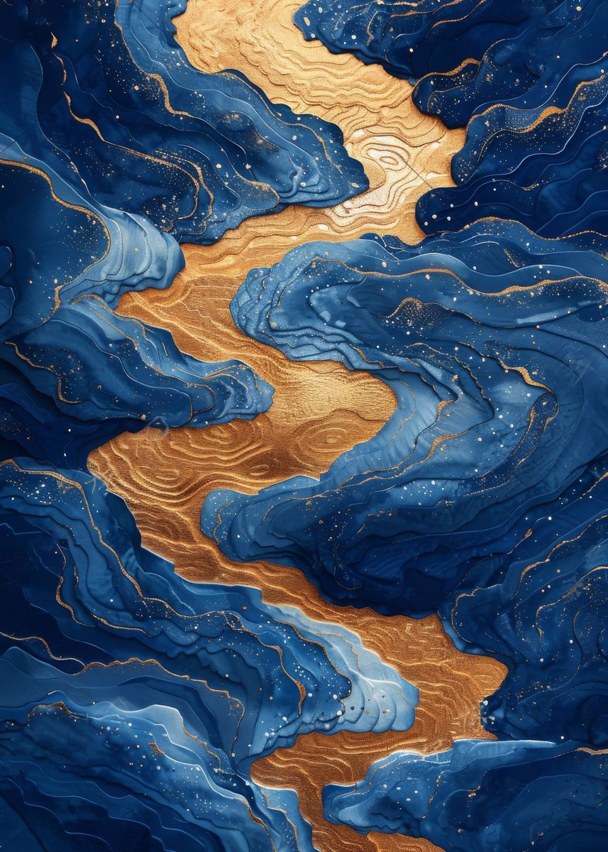 'Landscape Gold' Poster, picture, metal print, paint by Morgan Yon ...