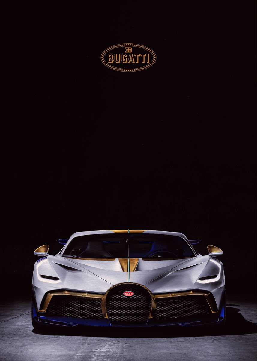 'Bugatti Divo' Poster, picture, metal print, paint by Lee Rocks | Displate