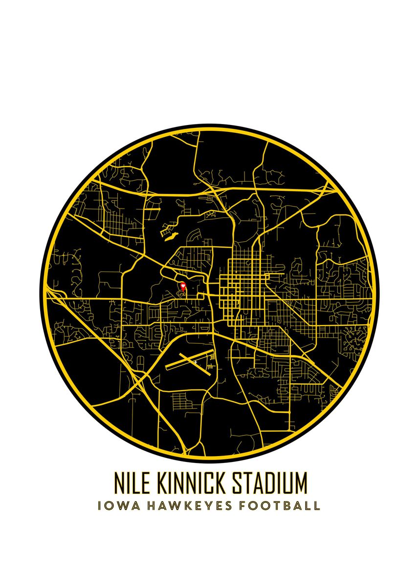 'Iowa Hawkeyes ' Poster, picture, metal print, paint by Brian John ...