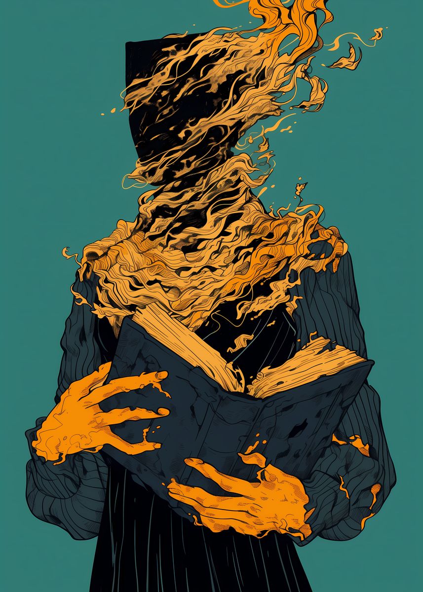 'Ignited by Knowledge' Poster, picture, metal print, paint by Mr ...