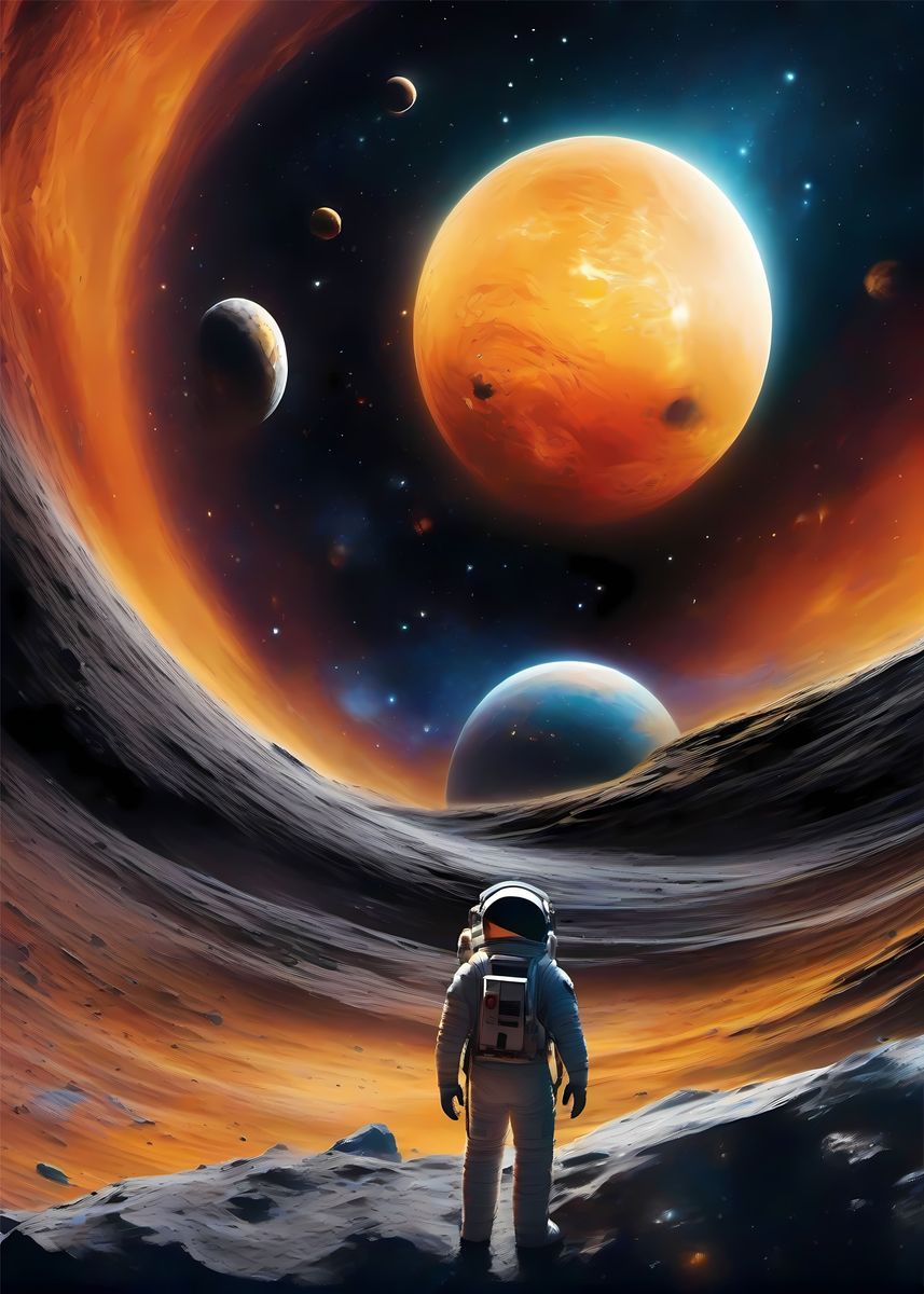 'Space' Poster, picture, metal print, paint by Gon Poster | Displate