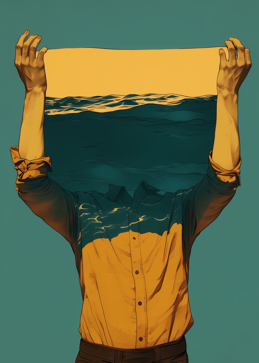 'Perspective Horizon' Poster, picture, metal print, paint by Mr ...