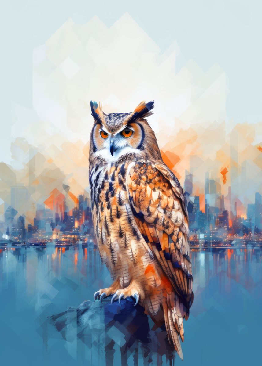 'Flaco at sunrise' Poster, picture, metal print, paint by Thee Owl ...