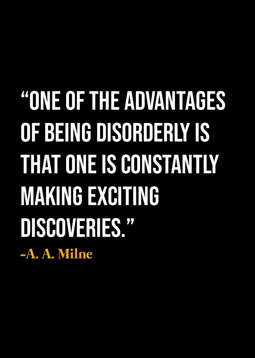 'A A Milne Quotes ' Poster, picture, metal print, paint by KLIP ...