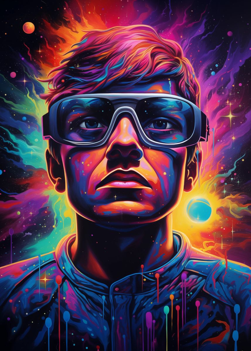 'Galaxy Guy No2' Poster, picture, metal print, paint by Boot Hill ...