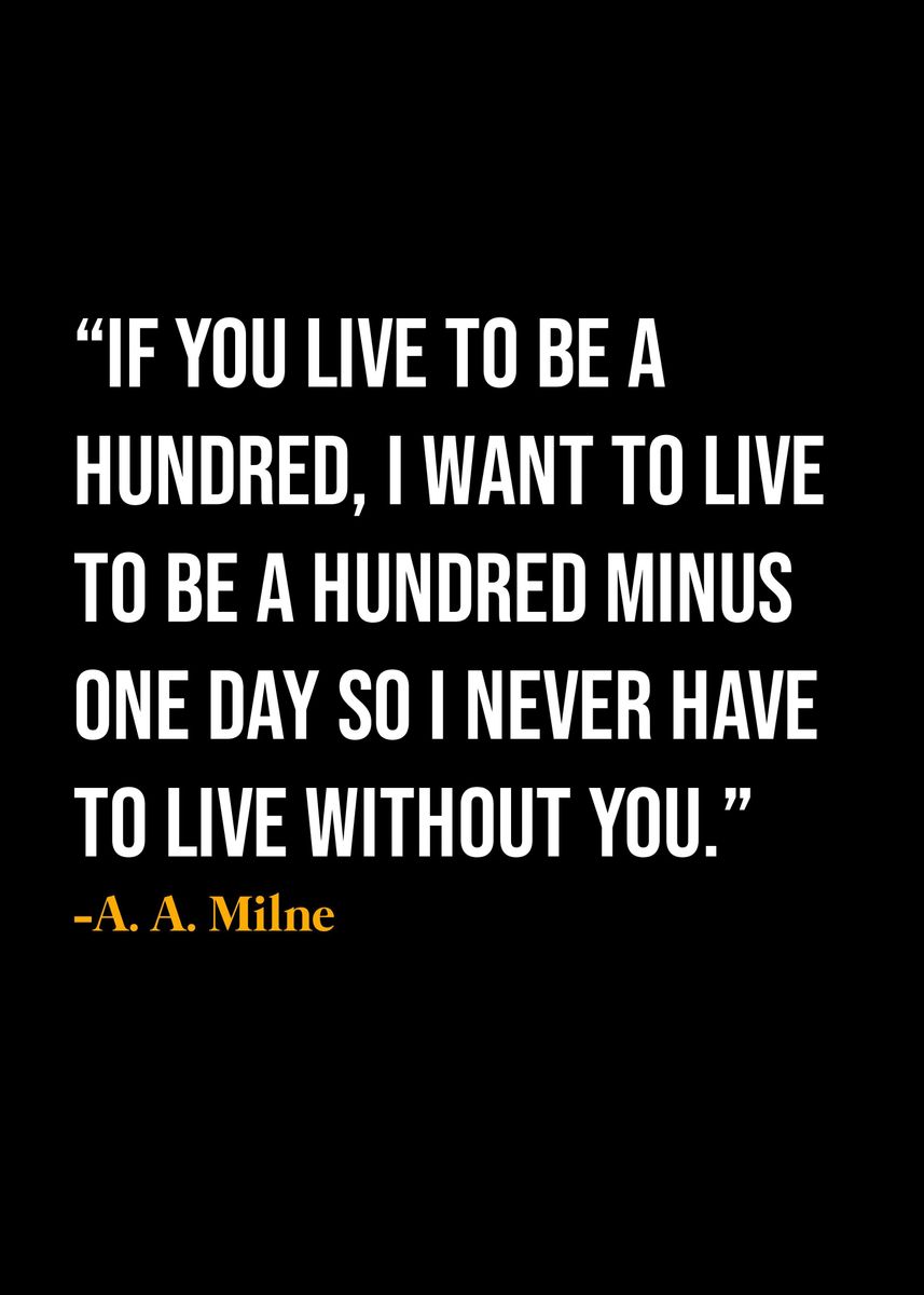 'A A Milne Quotes ' Poster, picture, metal print, paint by KLIP ...
