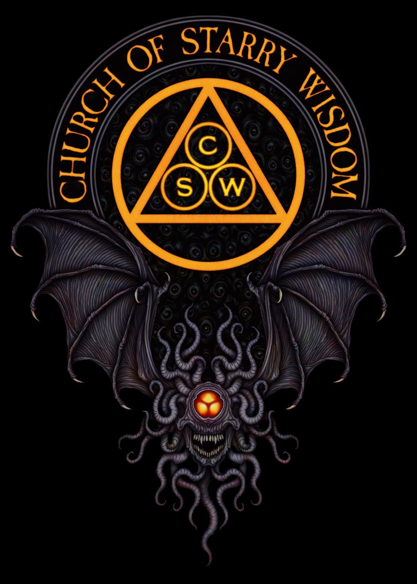 'Church of Starry Wisdom' Poster, picture, metal print, paint by ...