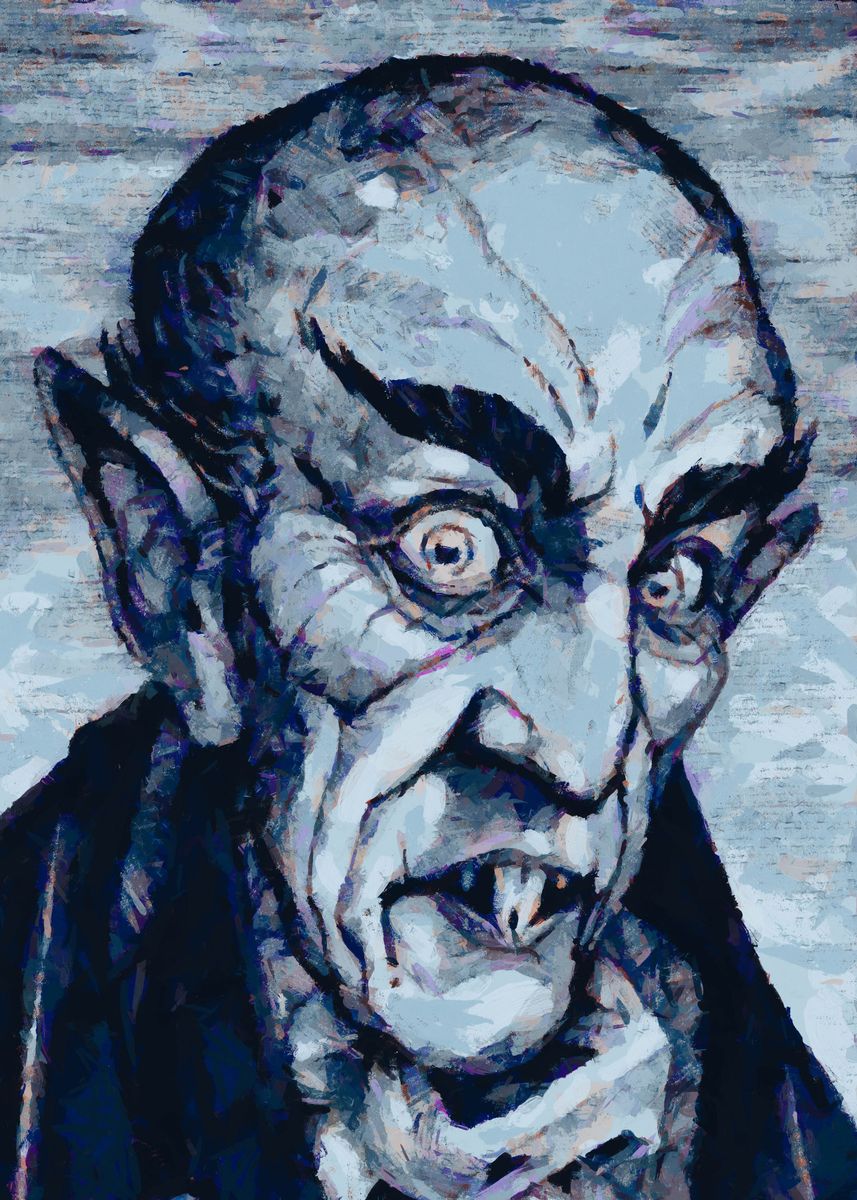 'Nosferatu poster portrait' Poster, picture, metal print, paint by ...