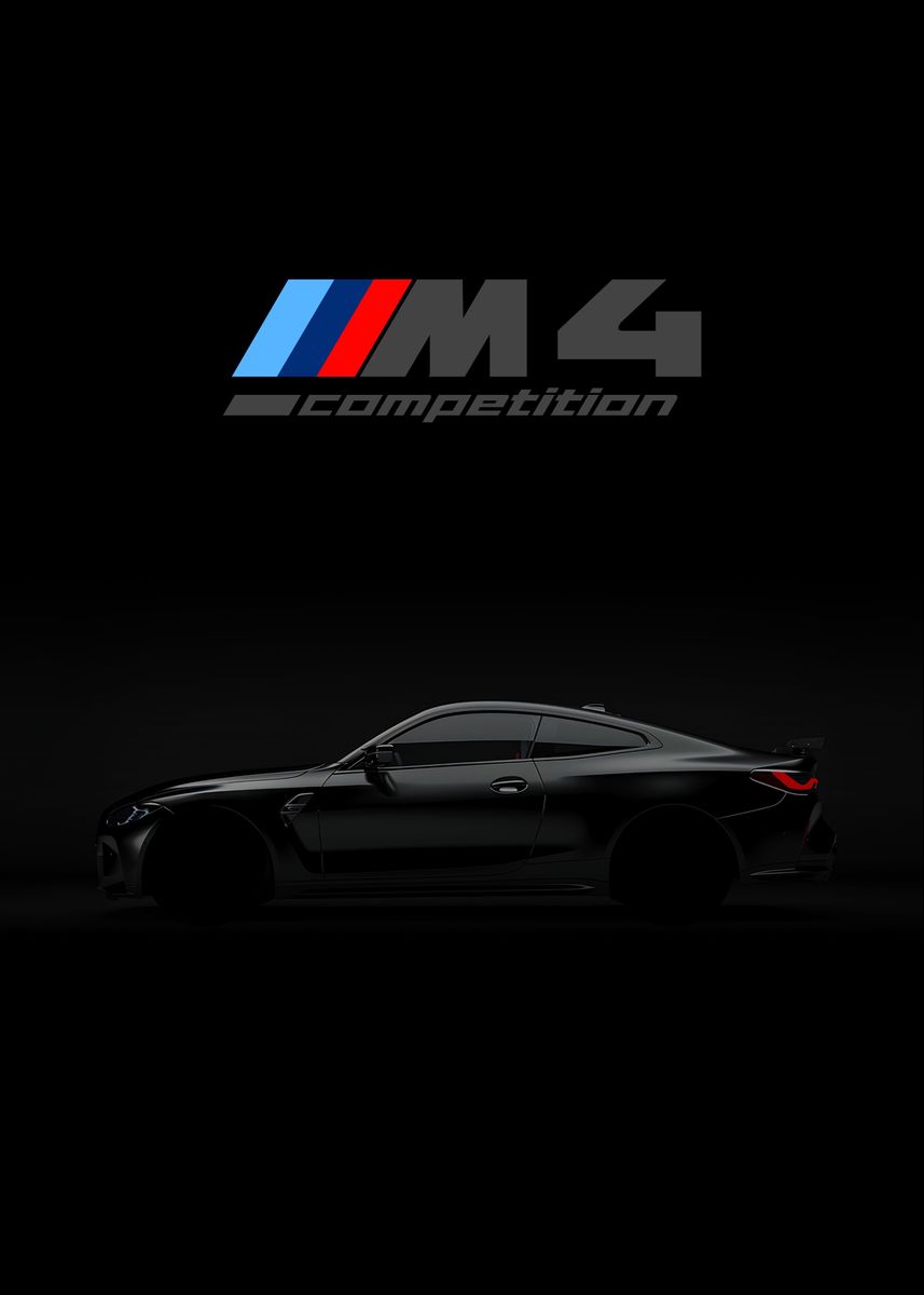 'M4 Competition Car' Poster, picture, metal print, paint by Masje ...