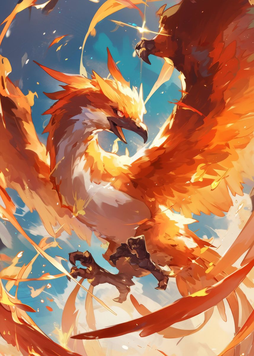 'Legendary Phoenix Creature' Poster, picture, metal print, paint by ...