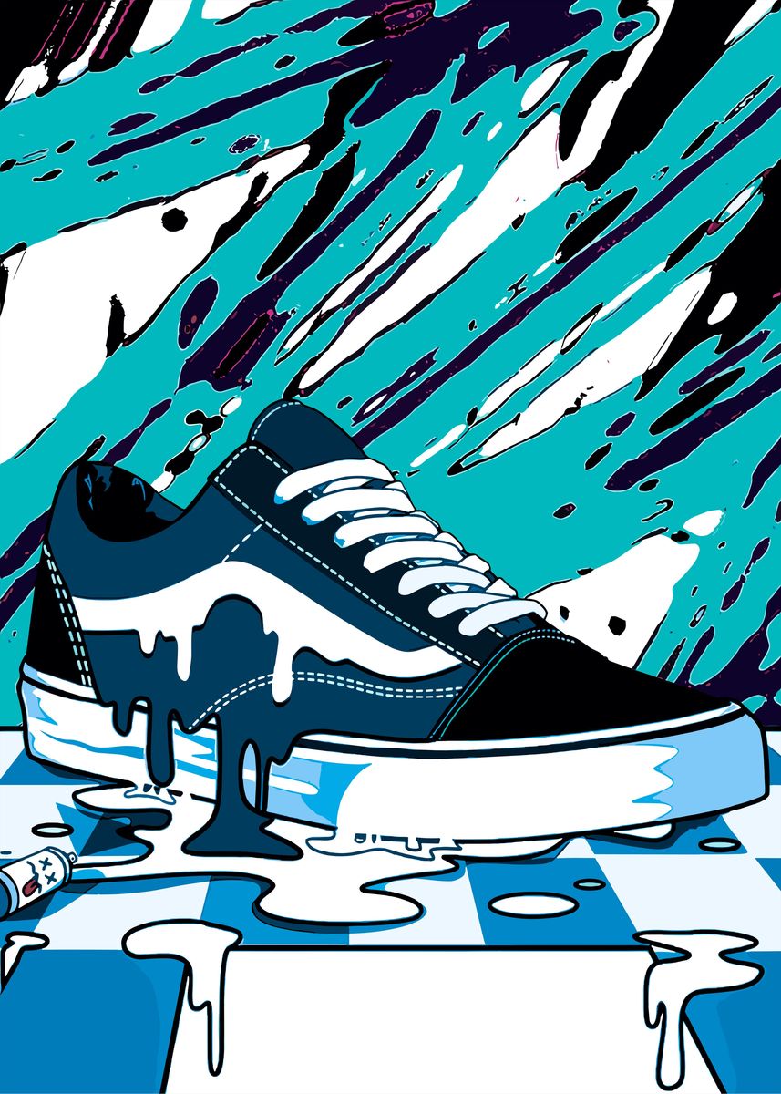 'Off The Wall' Poster, picture, metal print, paint by William Wallace ...