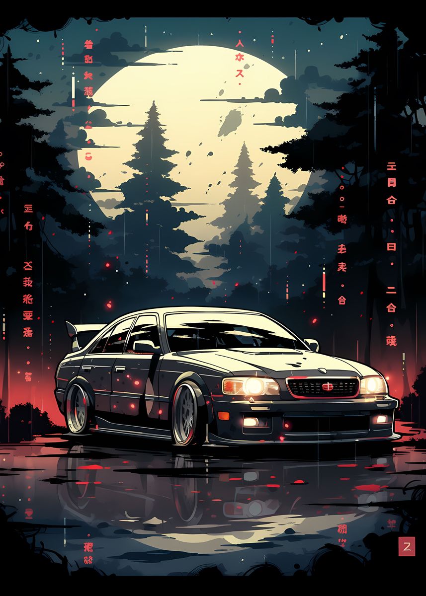 'GTR R35 Street City' Poster, picture, metal print, paint by Shaun Wolf ...