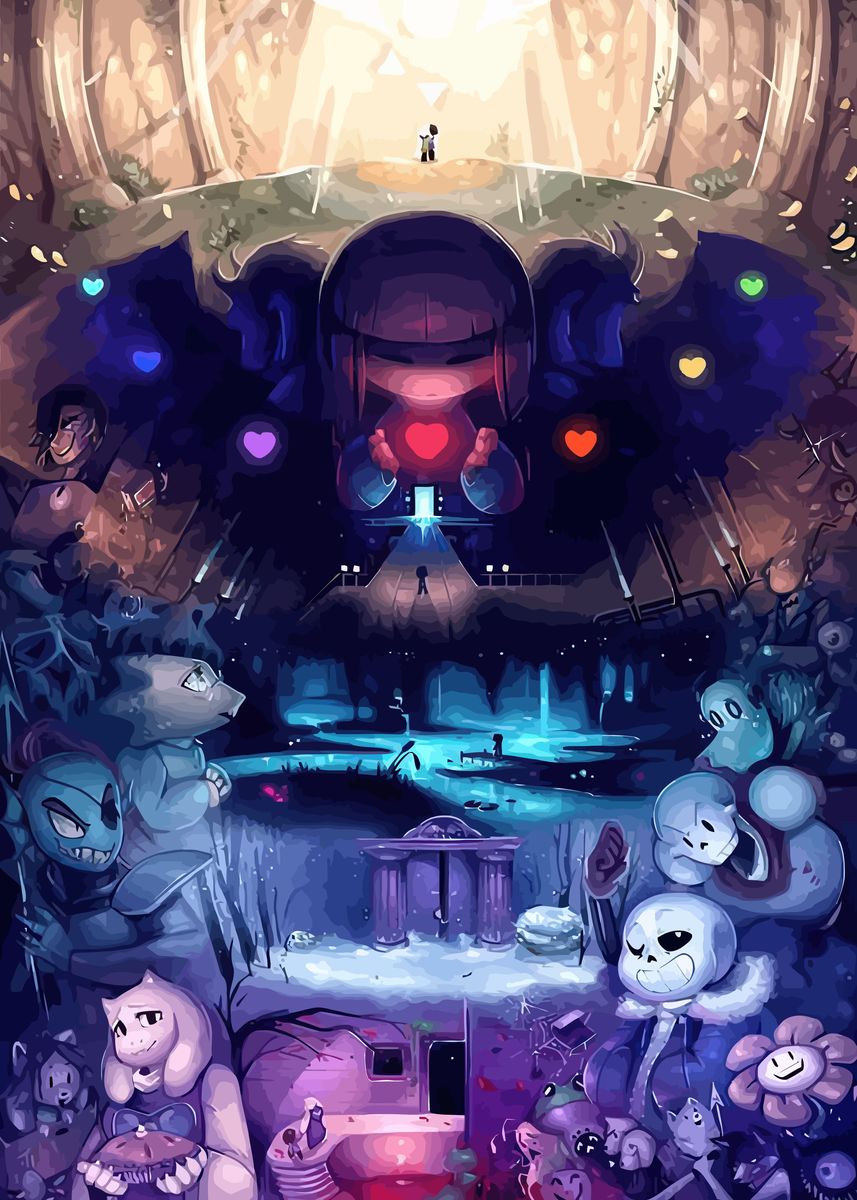 'Undertale' Poster, picture, metal print, paint by Nova Official Art ...