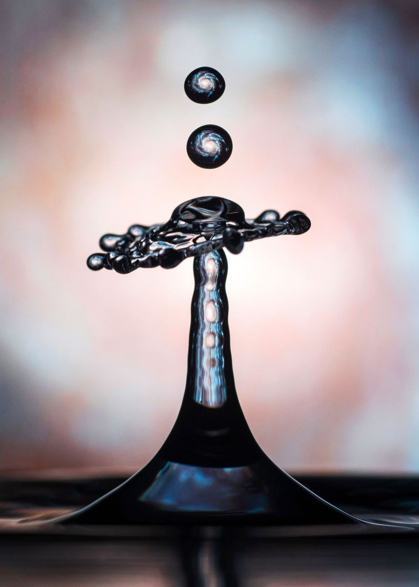 'Pinwheel Galaxy Drop' Poster, picture, metal print, paint by Tim ...