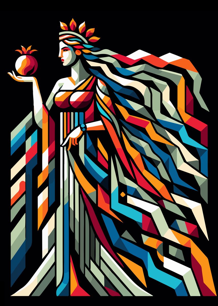'hera Queen of the Gods' Poster, picture, metal print, paint by du ...