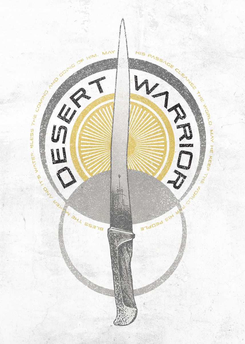 'Desert Warrior' Poster, picture, metal print, paint by Dune | Displate