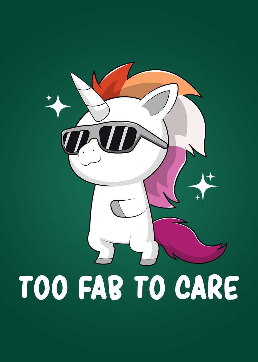 'Cute Subtle Lesbian Pride' Poster, picture, metal print, paint by ...