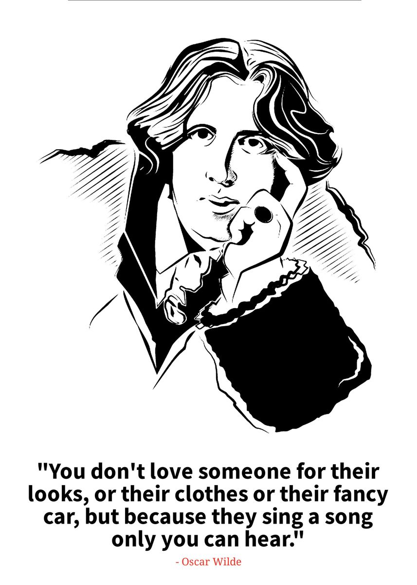'Oscar Wilde quote ' Poster, picture, metal print, paint by CF | Displate