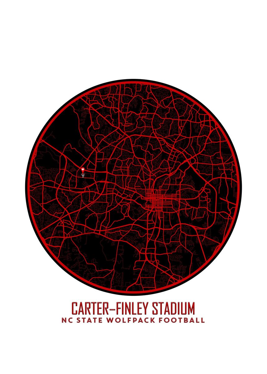 'NC State Wolfpack football' Poster, picture, metal print, paint by ...