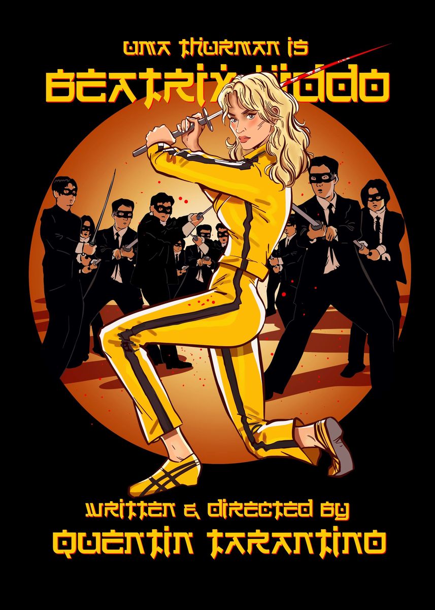 'Kill bill' Poster, picture, metal print, paint by Magic Apes | Displate