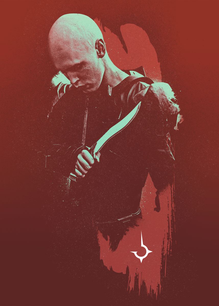 'Feyd Rautha Red' Poster, picture, metal print, paint by Dune | Displate