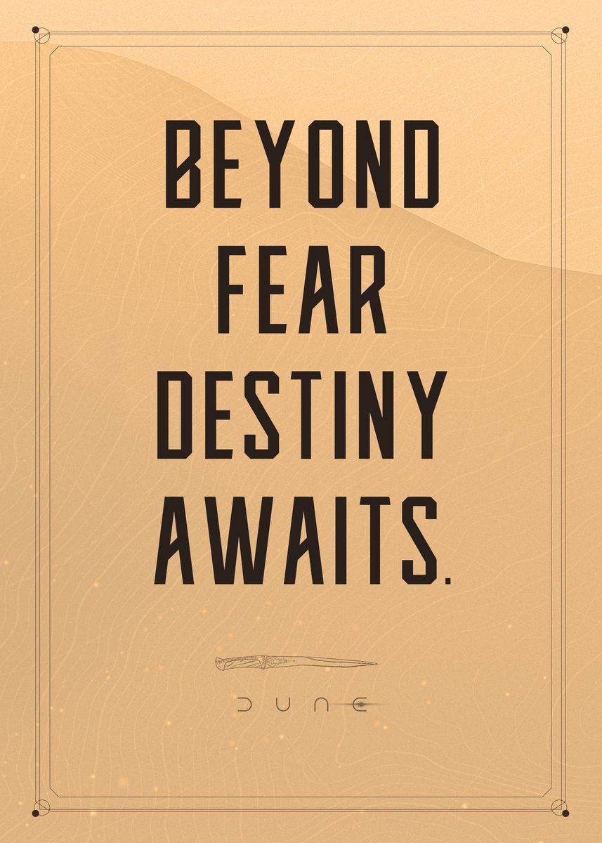 'Beyond Fear' Poster, picture, metal print, paint by Dune | Displate