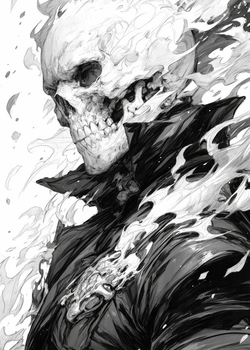 'Bone Revenant' Poster, picture, metal print, paint by Artexio | Displate