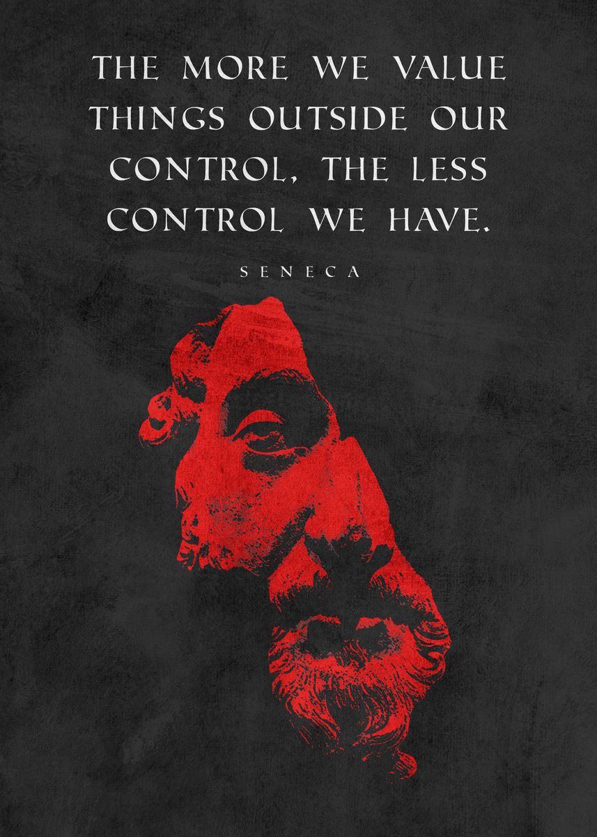 'Stoicism Philosophy Quote' Poster, picture, metal print, paint by Team ...