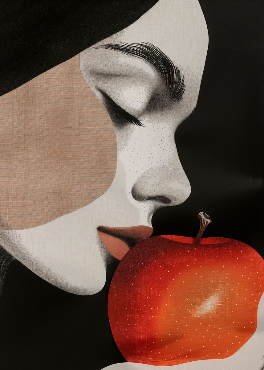 'Whispers of Temptation' Poster, picture, metal print, paint by ...