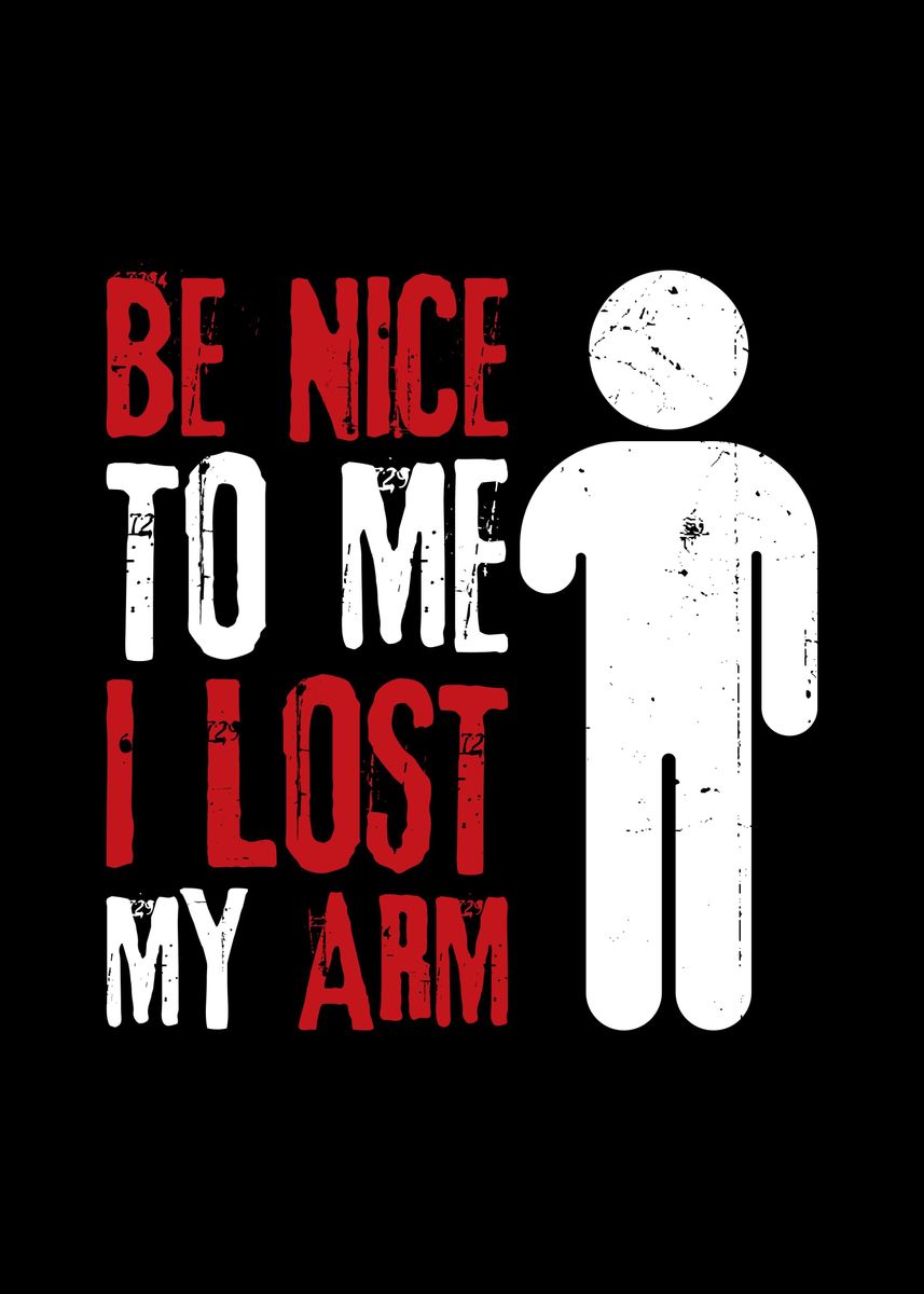 'Arm Amputee' Poster, picture, metal print, paint by Sebastian Wünsche ...