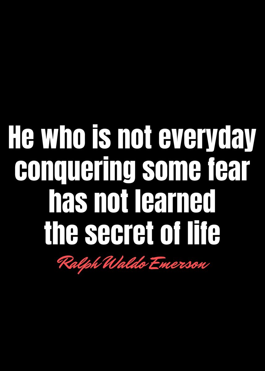 'Quotes Ralph Waldo Emerson' Poster, picture, metal print, paint by ...