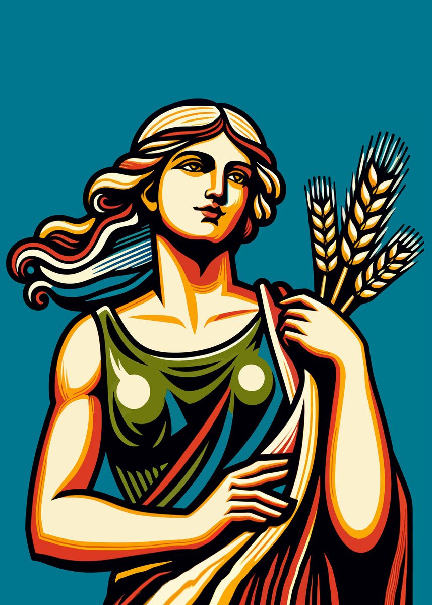 'demeter greek mythology' Poster, picture, metal print, paint by du ...