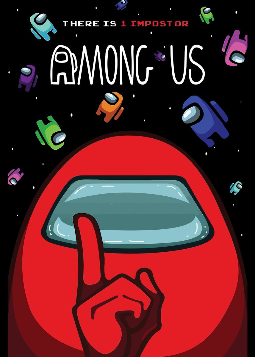 'Among Us Game' Poster, picture, metal print, paint by Avus Huel | Displate