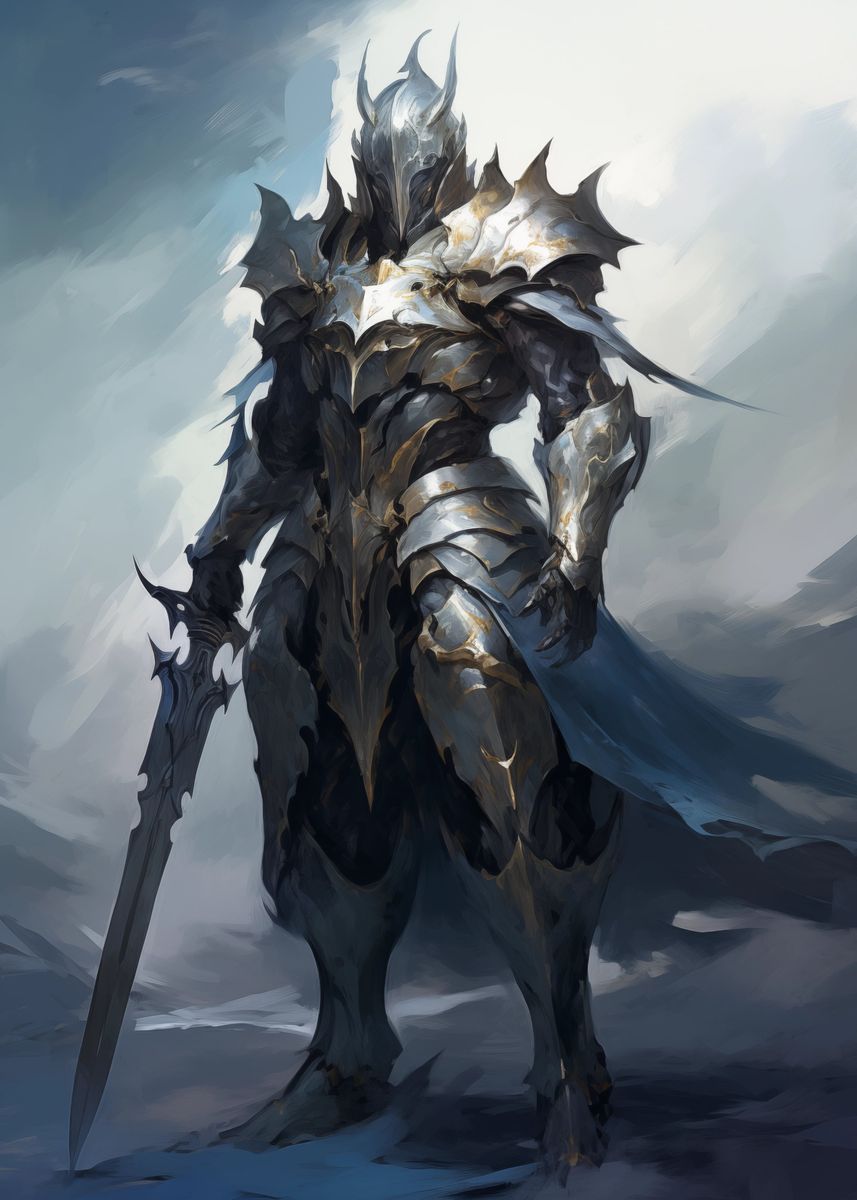 'Royal Paladin' Poster, picture, metal print, paint by DreamToDraw ...