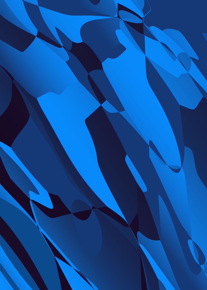 'Abstract 3D shader pattern' Poster, picture, metal print, paint by ...